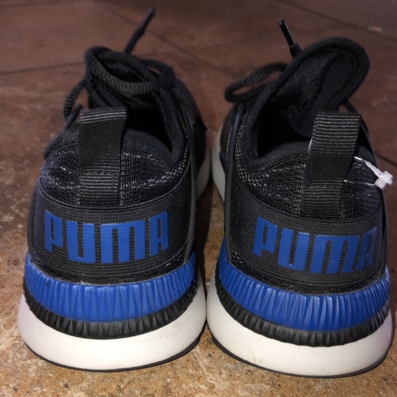 Puma | Shoes | Puma Black And Blue Sneakers | Poshmark